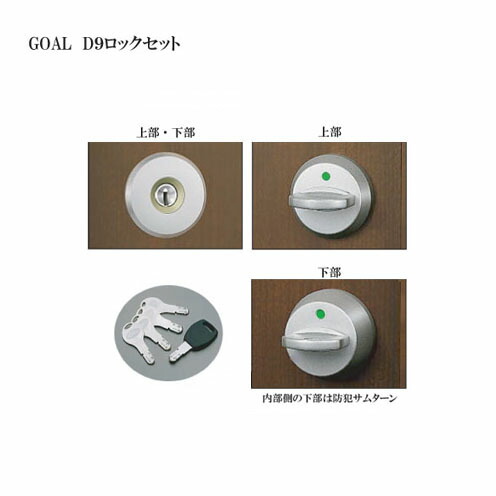 [D9仕様] 三協アルミ ロックセット GOAL STK キー5本付【三協 立山 三協立山】【ディンプルキー】 | The鍵堂