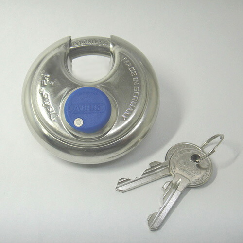 [円盤形の定番] ABUS 南京錠 Diskus 24IB 70サイズ キー3本付 多用な攻撃を防ぐ丸型南京錠 水に強いIBシリーズ【アバス ディスカス 24IB/70】【防犯対策 盗難対策 ...