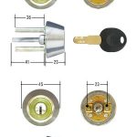 YKKap GOAL D9シリンダー ADタイプ GCY-115 シルバー色 キー3本付【GG-TDD】【2個同一キー】【ディンプルキー】 | The鍵堂