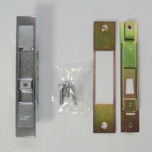 WEST 召合錠 内のみ KH-4内 扉厚28mm シルバー色【YKK 神鋼 アルミサッシ 引戸錠】【306-S0403-SC】【Kｼﾘｰｽﾞ KH4内】 | The鍵堂