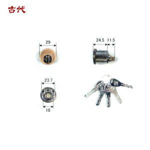KODAI シリンダー アスカ用 KCY-56 ジャーマンブロンズ色 DT33-45mm キー5本付【NAGASAWA G-15 アスカ GB ...