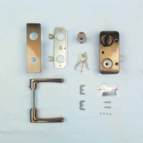 [CB色] MIWA RAHPC U9 面付箱錠 レバーハンドル型 キー3本付 扉厚35〜38mm向け セラミックブロンズ色【左右勝手有】【BL認定品】【美和ロック 85RA 82RA ...