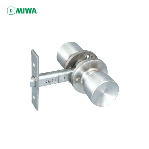 MIWA 握り玉錠 M-90 扉厚25mm BS90mm 左右勝手兼用 室内ドア 空錠 MIWA TB-6【M90】【美和ロック ミワ メンテナンス部品】 | The鍵堂