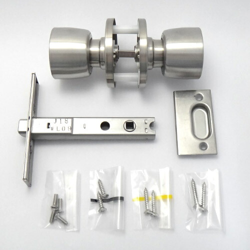 MIWA 握り玉錠 M-90 扉厚25mm BS90mm 左右勝手兼用 室内ドア 空錠 MIWA TB-6【M90】【美和ロック ミワ メンテナンス部品】 | The鍵堂