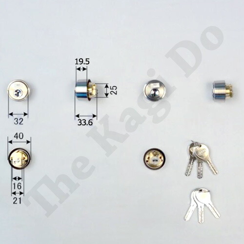 [2ロックセット] ゴール V18シリンダー LXタイプ GCY-260 扉厚29-43mm シルバー色 キー6本付【GOAL V-LX 5 11 ｼﾙｾｯﾄ】【2個同一キー】【ディンプルキー ...