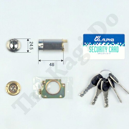 アルファ FBロックシリンダー MIWA PMKタイプ 扉厚36mm キー5本付【ALPHA FBﾛｯｸ PMK用】【特殊ディンプルキー】 | The鍵堂