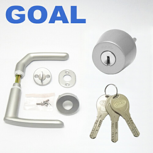 [GOALセット] トステム レバーハンドル錠 GOAL TTX キー3本付 DT30mm【TOSTEM LIXIL ベルエア2】【V18ディンプルキー】 | The鍵堂