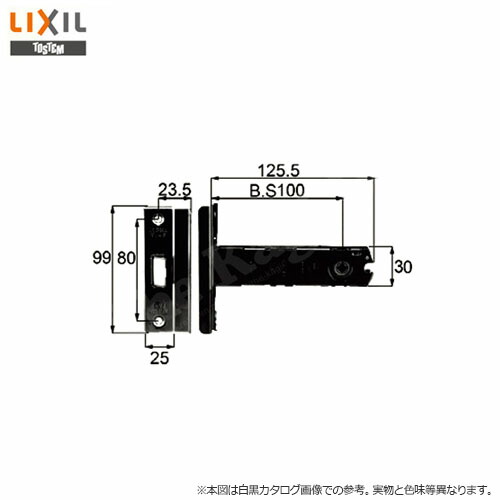 トステム 錠ケース ALPHA TA-F バックセット100mm 左右兼用【LIXIL TOSTEM ロンカラーF ロンカラー採風ドア】【D1Y90 BS100】 | The鍵堂