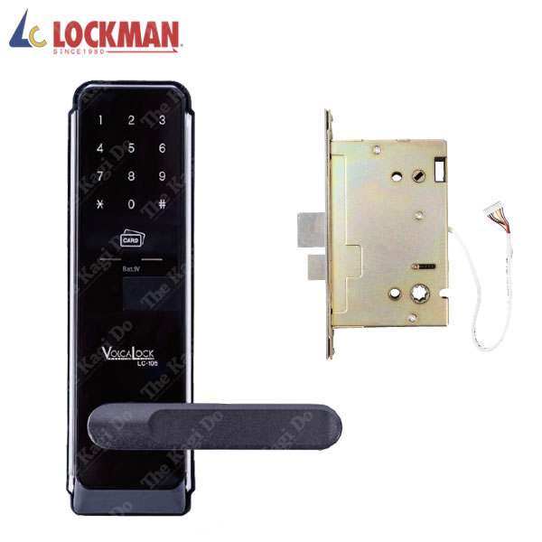 [標準仕様] LOCKMAN デジタルロック LC-105 レバーハンドル一体型 DT30〜43mm BS64mm【ロックマンジャパン 電子錠 ...